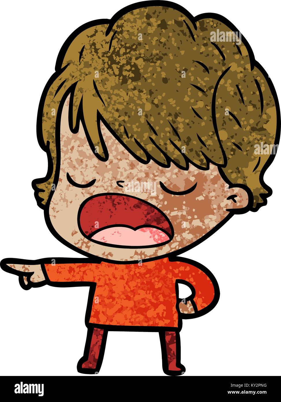 cartoon woman talking Stock Vector Image & Art - Alamy