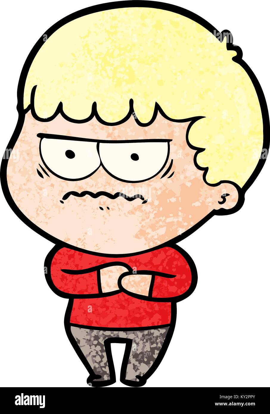 cartoon annoyed man Stock Vector Image & Art - Alamy