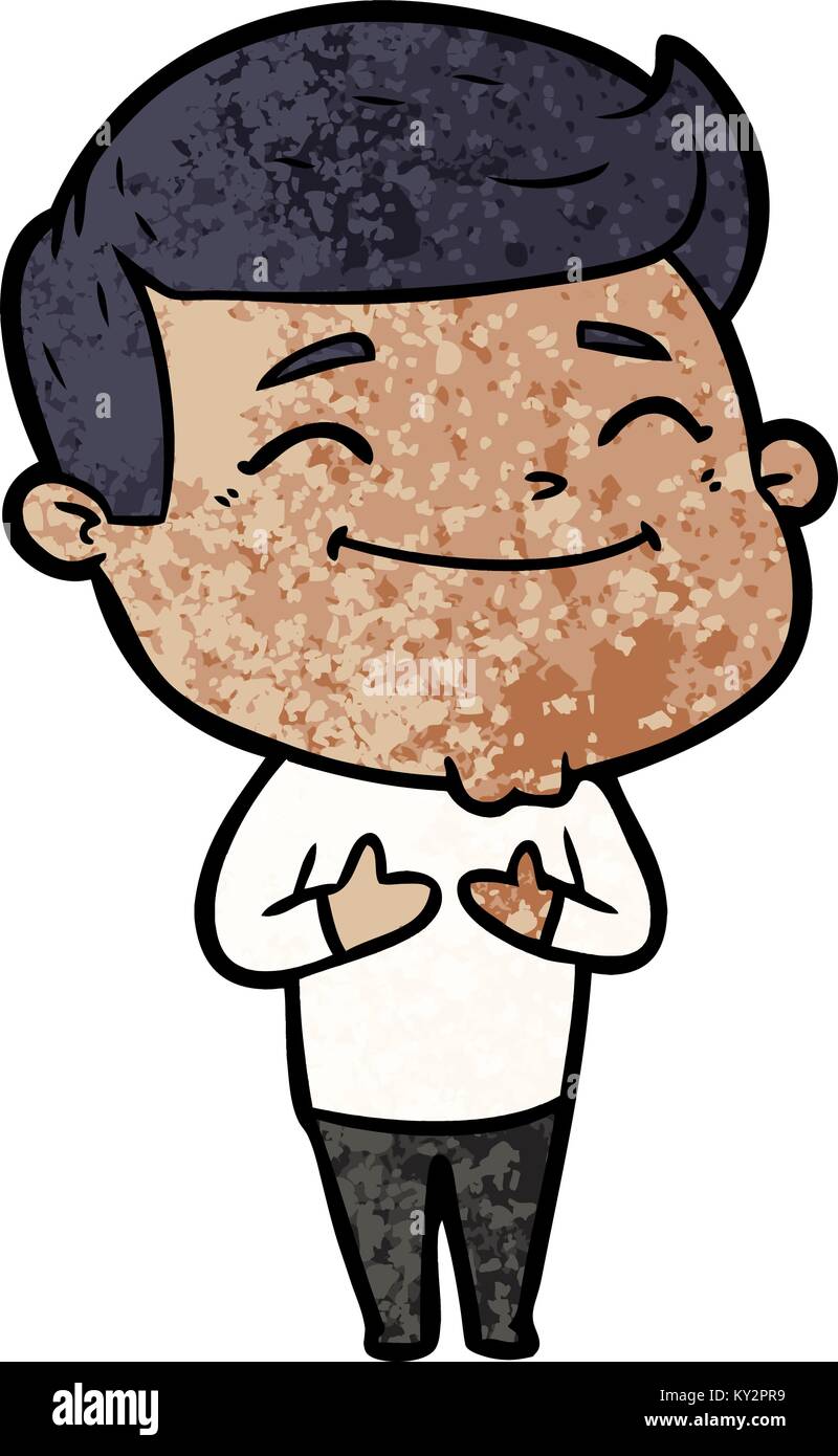 happy cartoon man Stock Vector Image & Art - Alamy