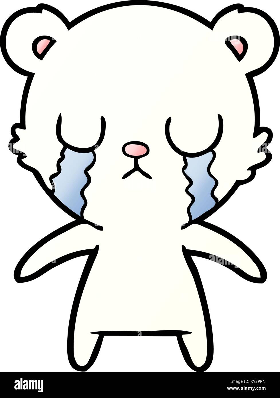 sad little polar bear cartoon Stock Vector Image & Art - Alamy