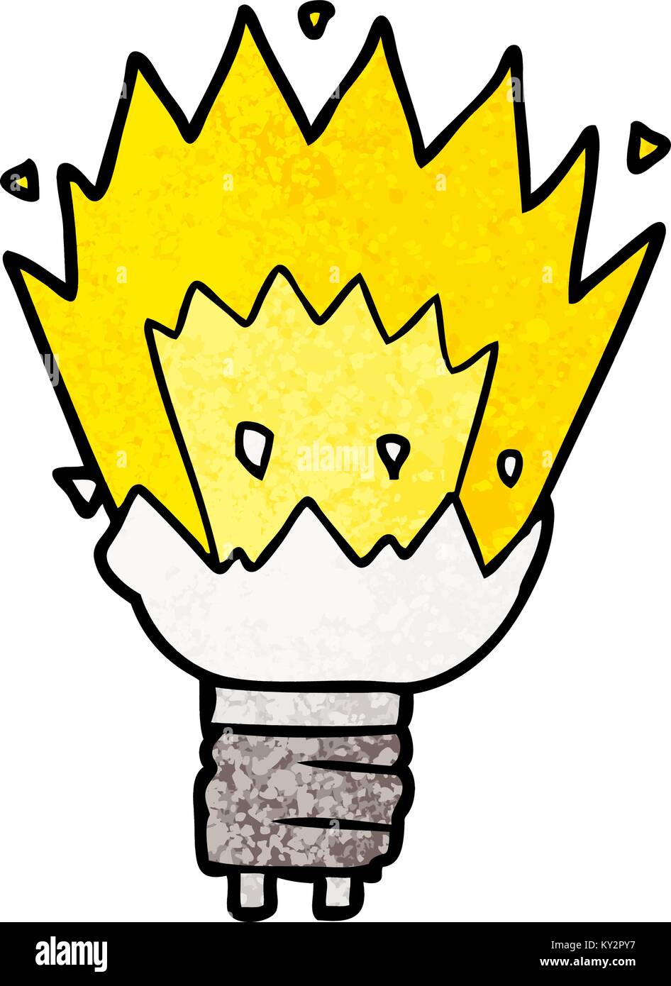 cartoon exploding light bulb Stock Vector Image & Art - Alamy