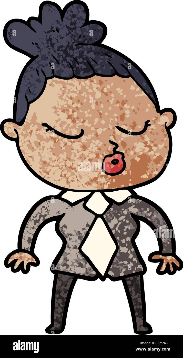 cartoon calm woman Stock Vector Image & Art - Alamy