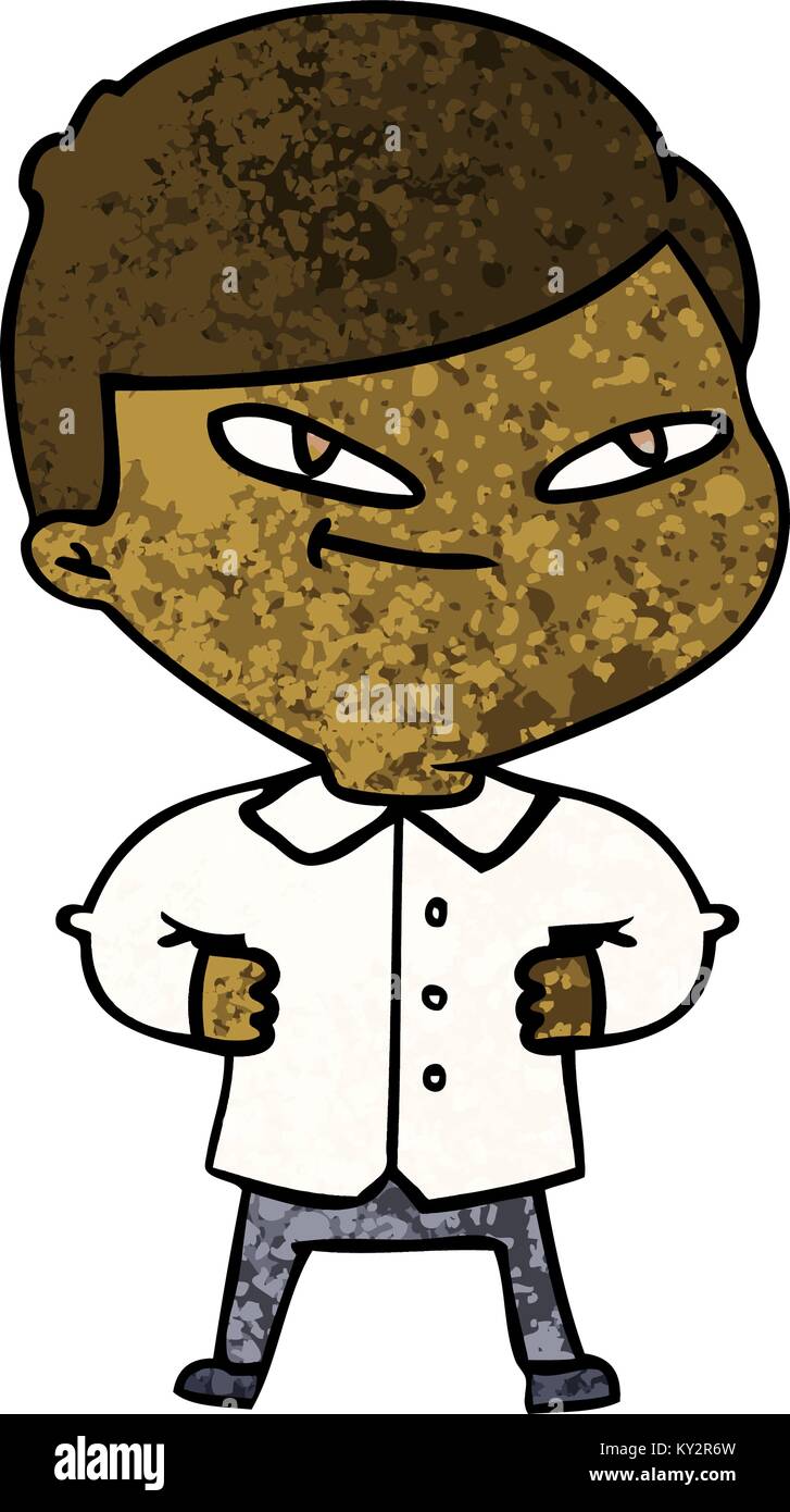 cartoon confident man Stock Vector Image & Art - Alamy