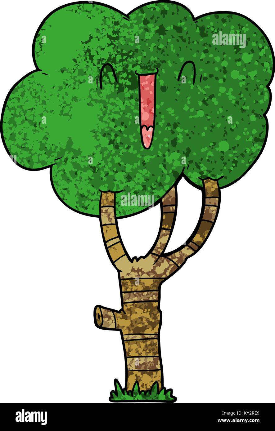 cartoon laughing tree Stock Vector Image & Art - Alamy