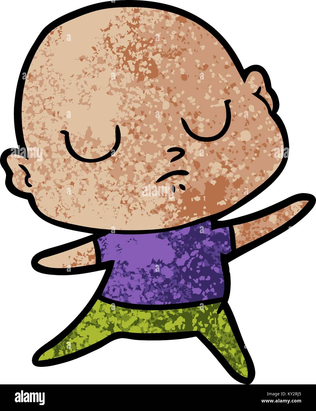 cartoon bald man Stock Vector Image & Art - Alamy