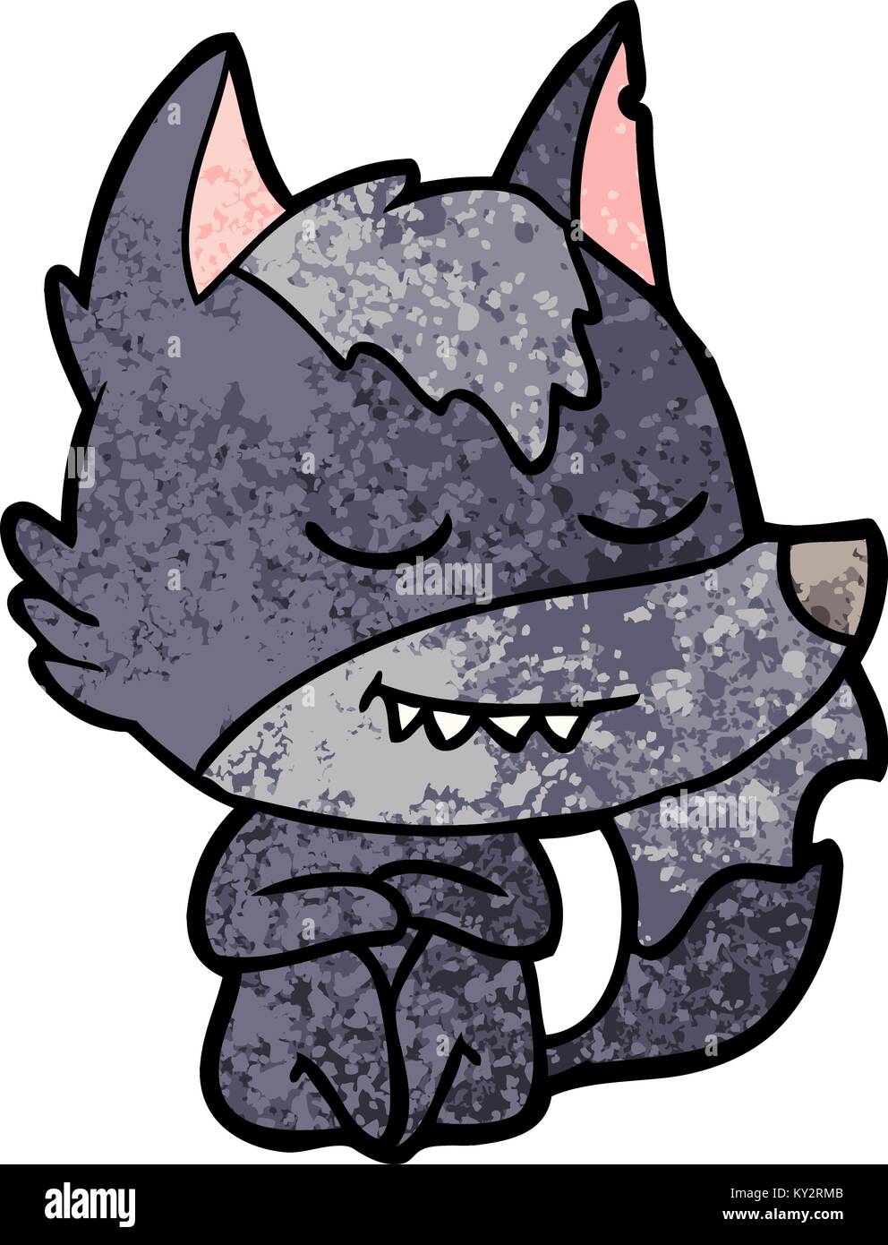 Cartoon Wolf Sitting High Resolution Stock Photography and Images - Alamy