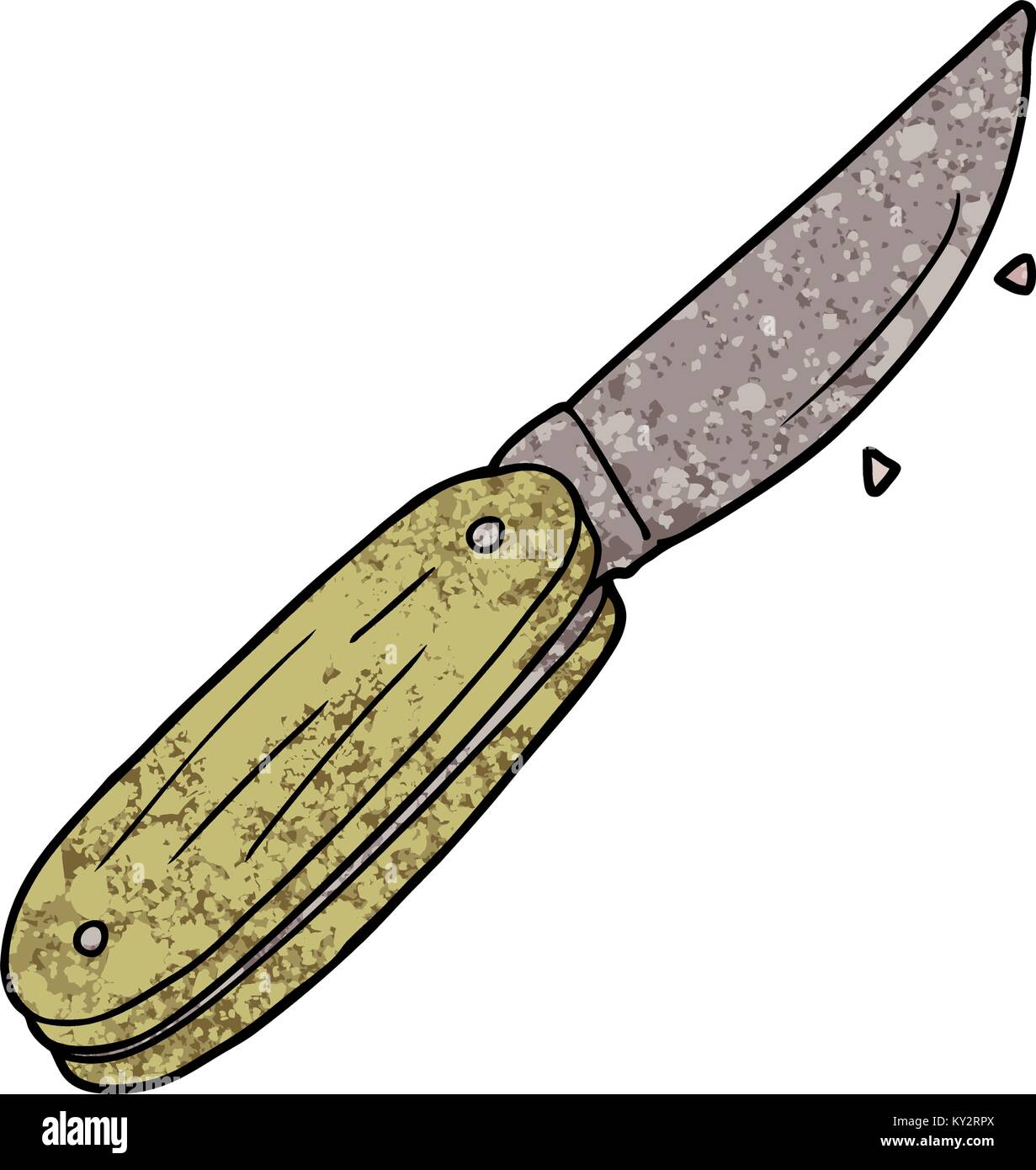 cartoon folding knife Stock Vector Image & Art - Alamy