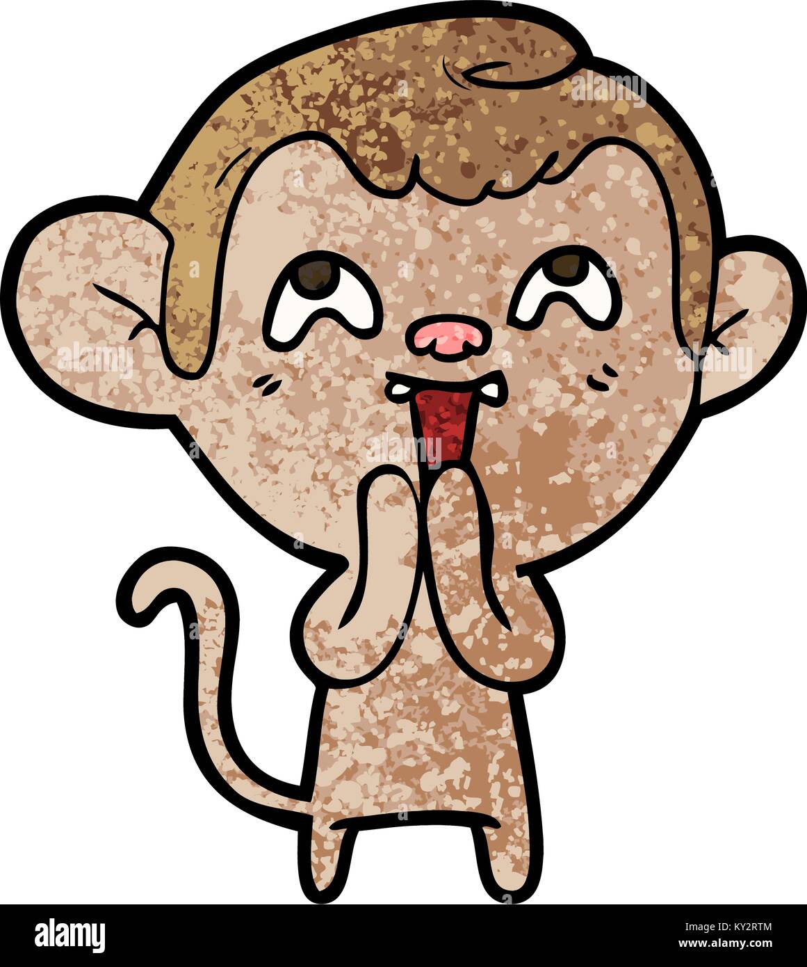 crazy cartoon monkey Stock Vector Image & Art - Alamy