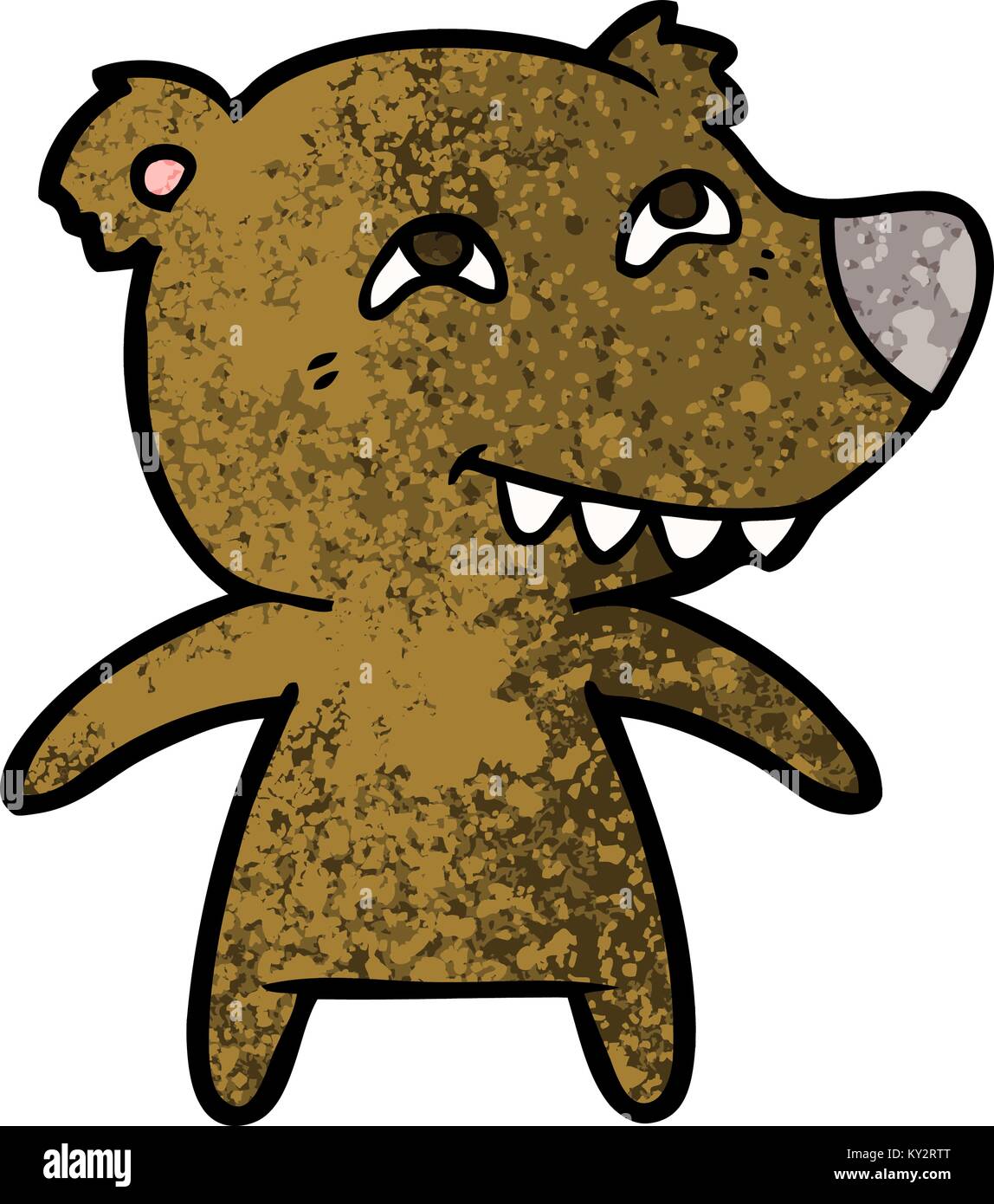 cartoon bear showing teeth Stock Vector Image & Art - Alamy