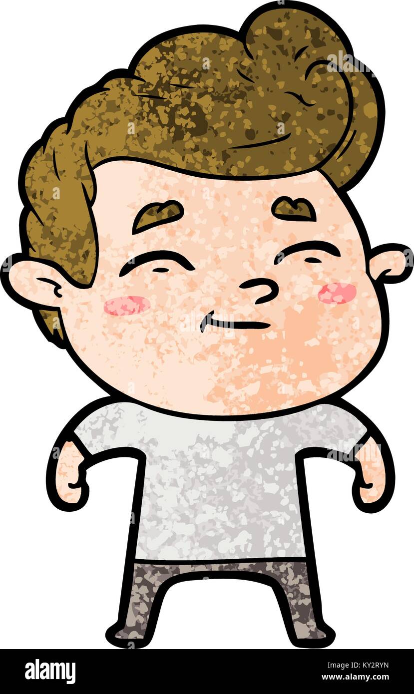 happy cartoon man Stock Vector Image & Art - Alamy