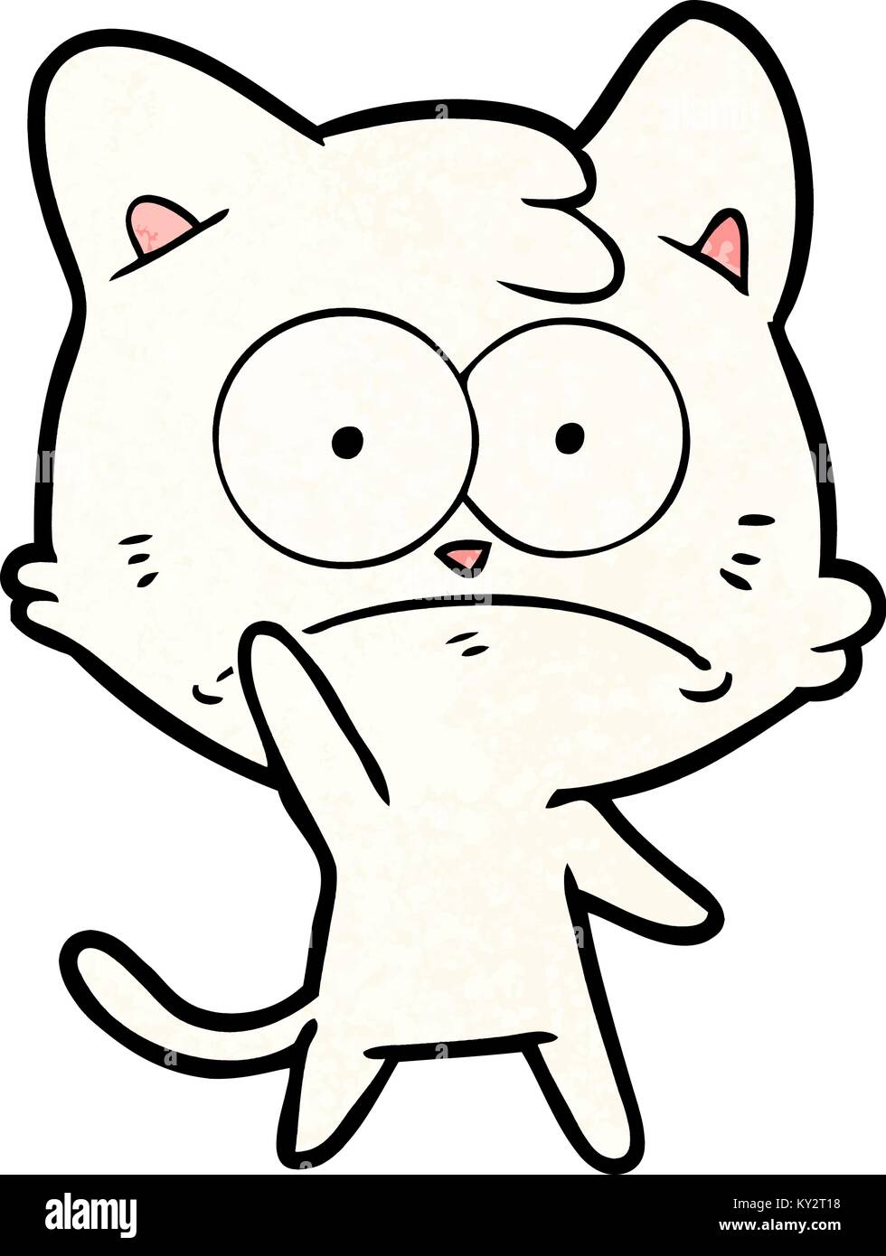 cartoon nervous cat Stock Vector Image & Art - Alamy