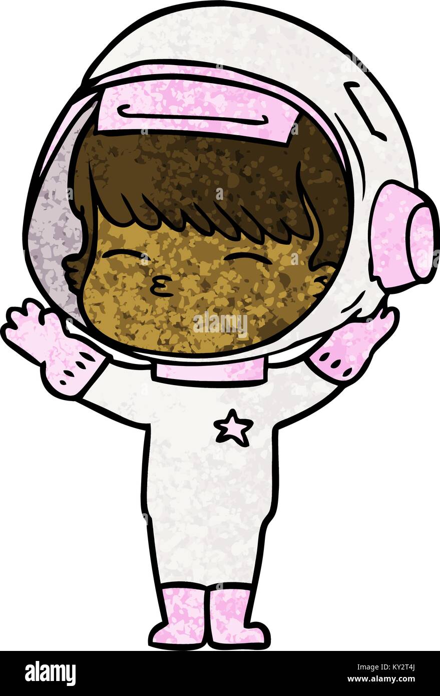 cartoon curious astronaut Stock Vector Image & Art - Alamy