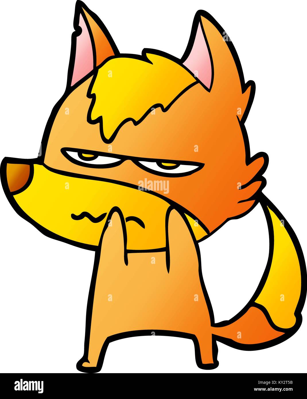 angry fox cartoon character Stock Vector Image & Art - Alamy
