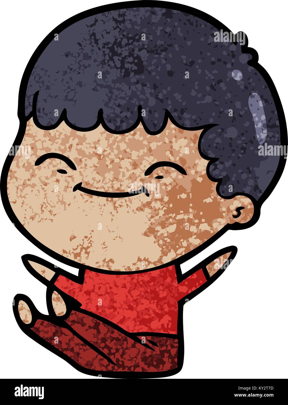 cartoon happy boy Stock Vector Image & Art - Alamy