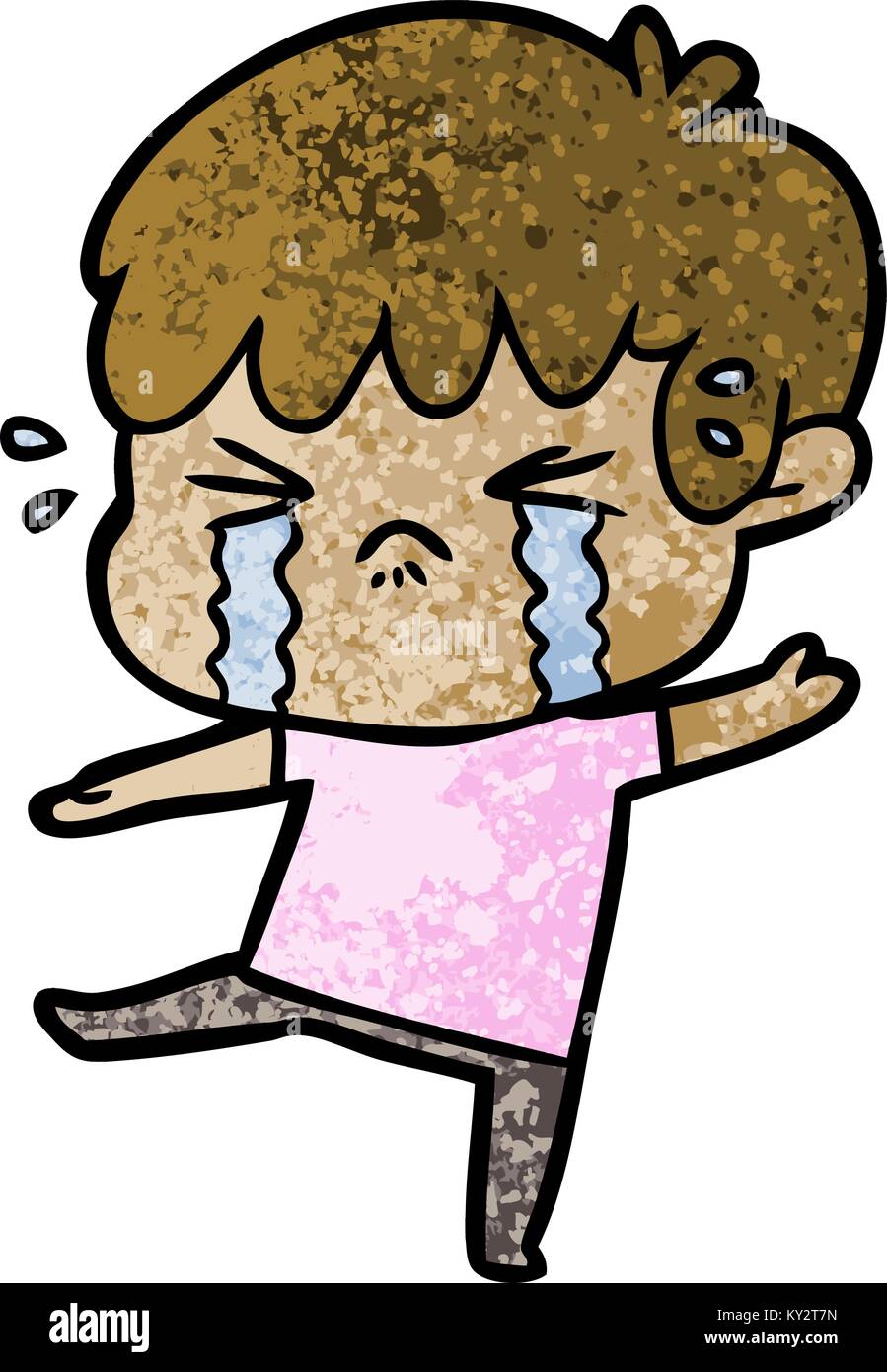cartoon boy crying Stock Vector Image & Art - Alamy