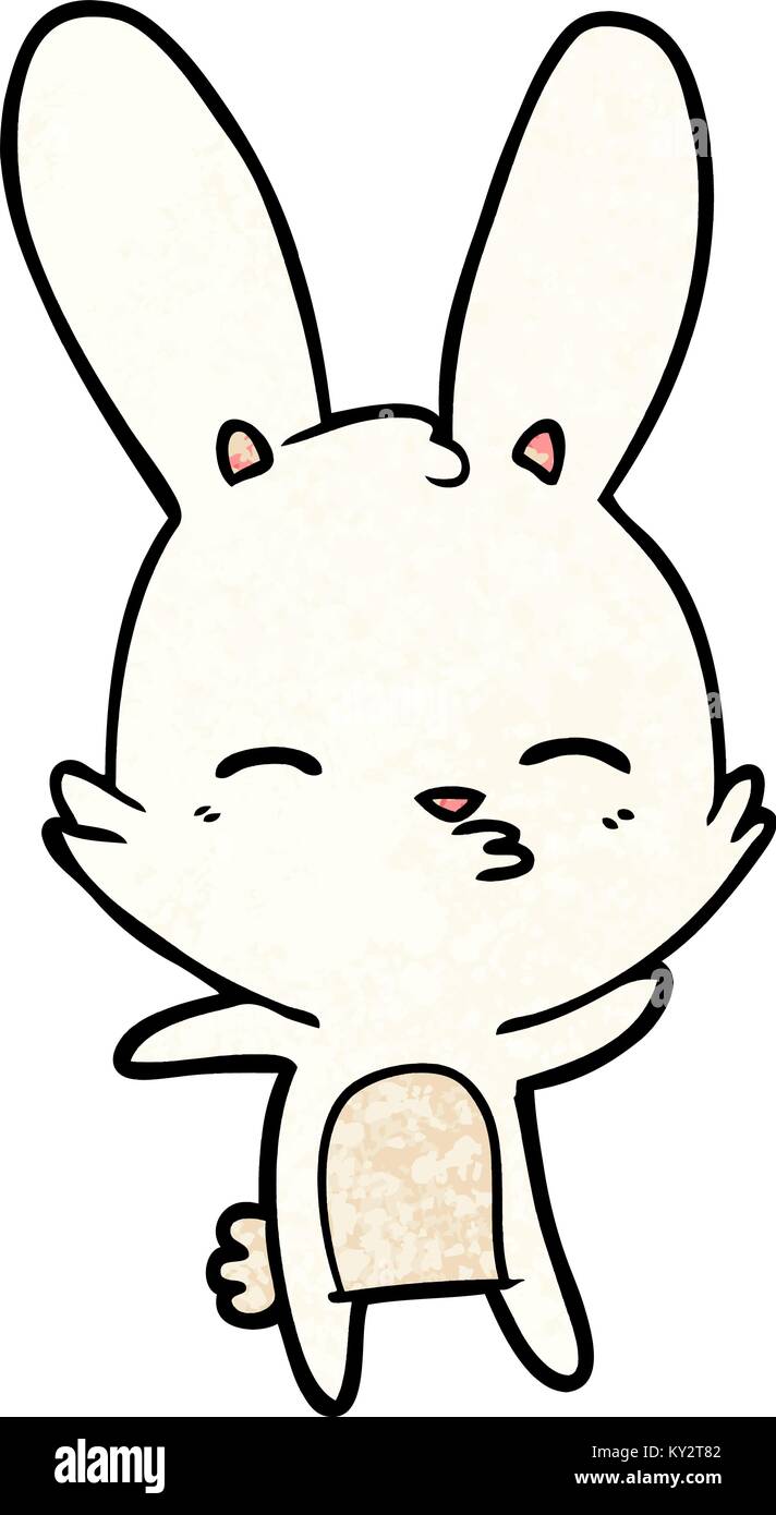 curious bunny cartoon Stock Vector Image & Art - Alamy