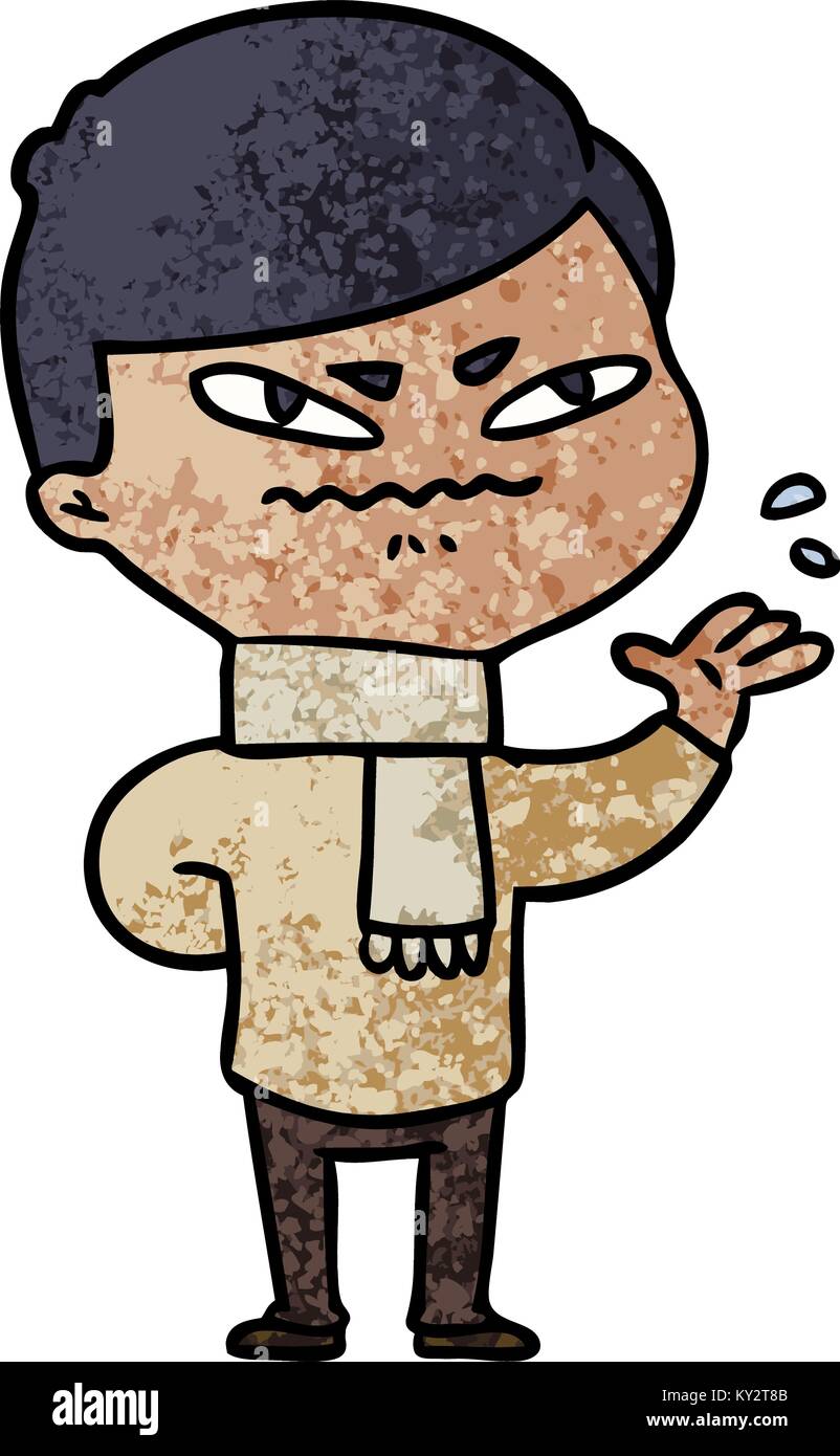 cartoon angry man Stock Vector Image & Art - Alamy