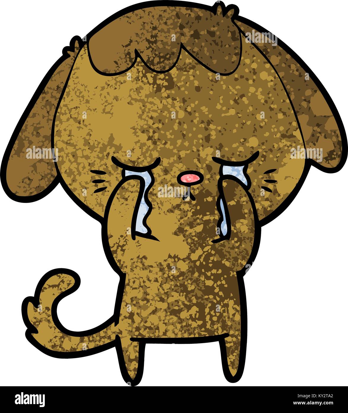 cute puppy crying cartoon Stock Vector Image & Art - Alamy
