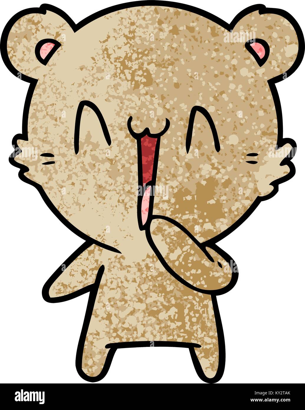 happy bear cartoon Stock Vector Image & Art - Alamy