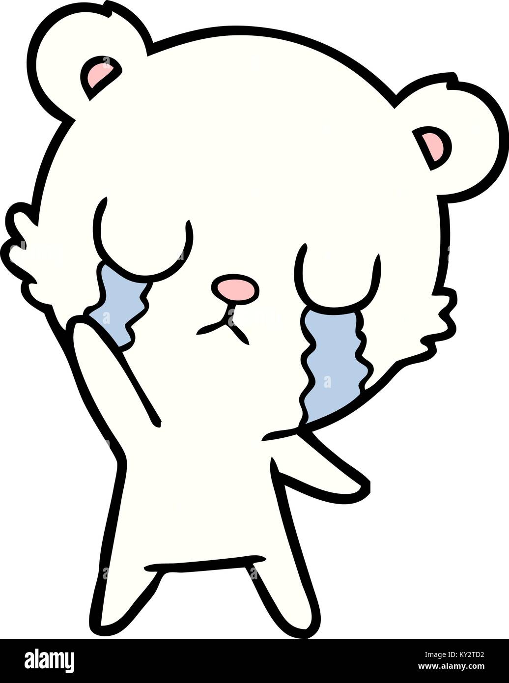 sad little polar bear cartoon Stock Vector Image & Art - Alamy