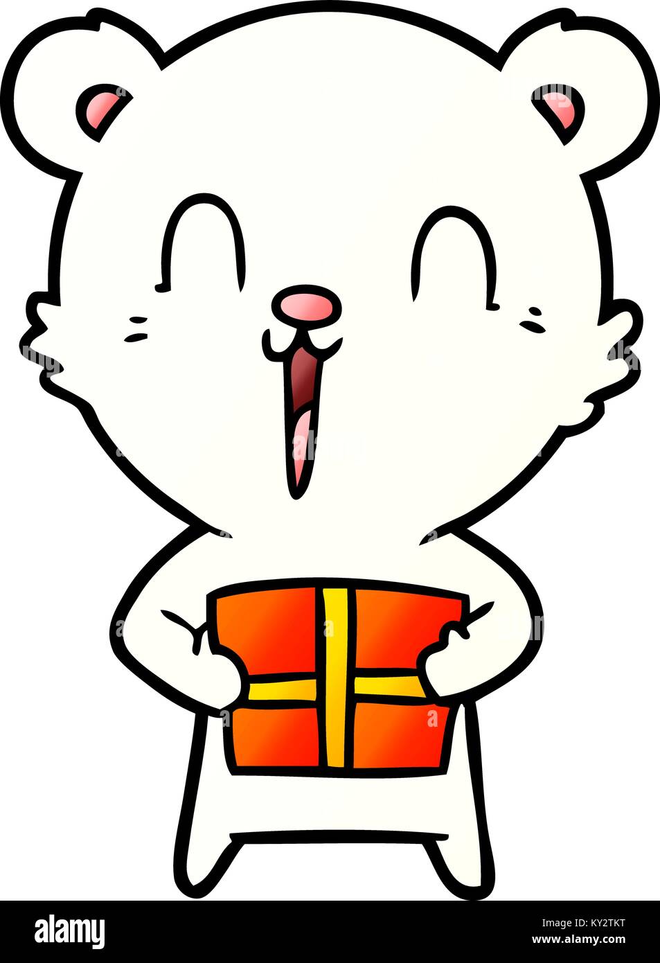 happy polar bear cartoon Stock Vector Image & Art - Alamy