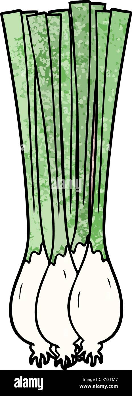 Onion spring onions Stock Vector Images - Alamy