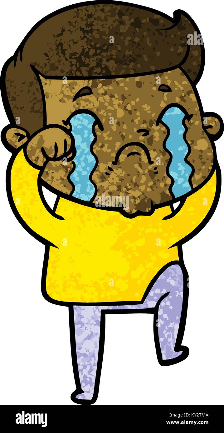 cartoon man crying Stock Vector Image & Art - Alamy