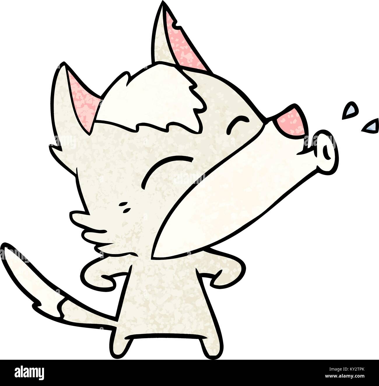 howling wolf cartoon Stock Vector Image & Art - Alamy