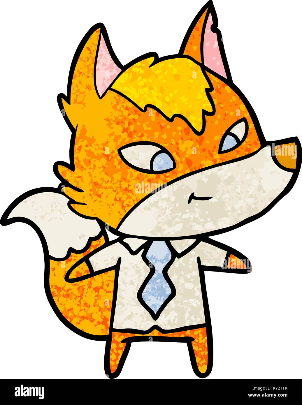 office worker fox cartoon character Stock Vector Image & Art - Alamy