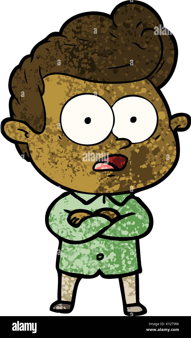 cartoon staring man Stock Vector Image & Art - Alamy