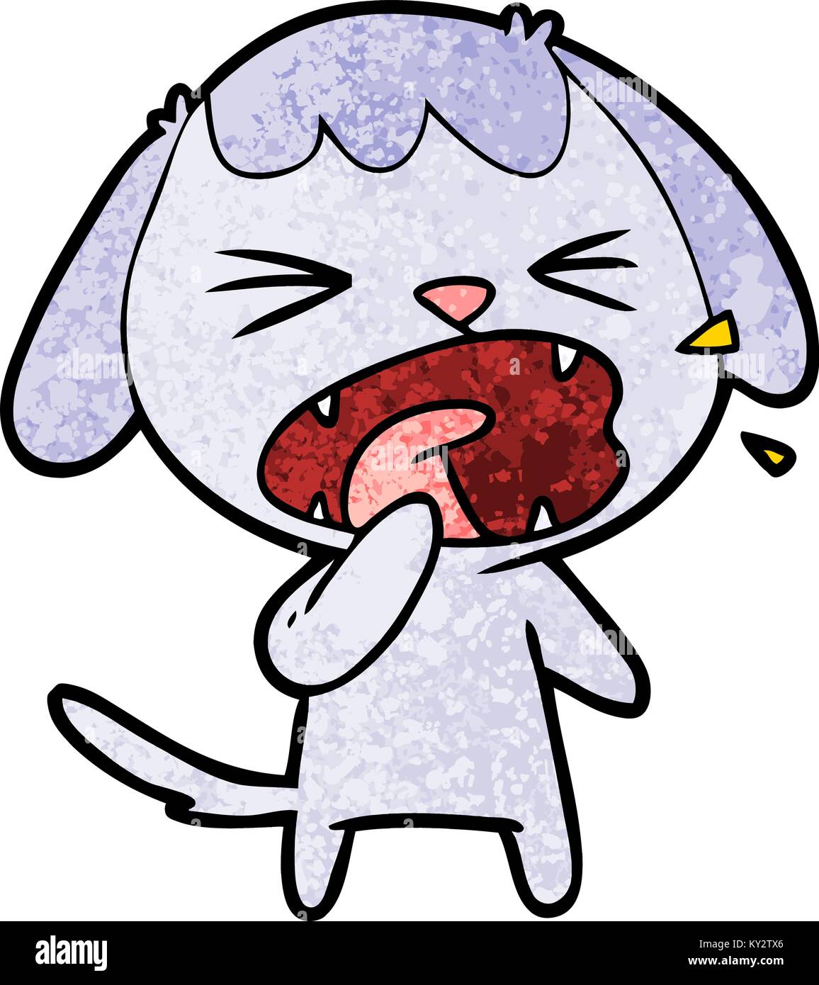 cute cartoon dog barking Stock Vector Image & Art - Alamy
