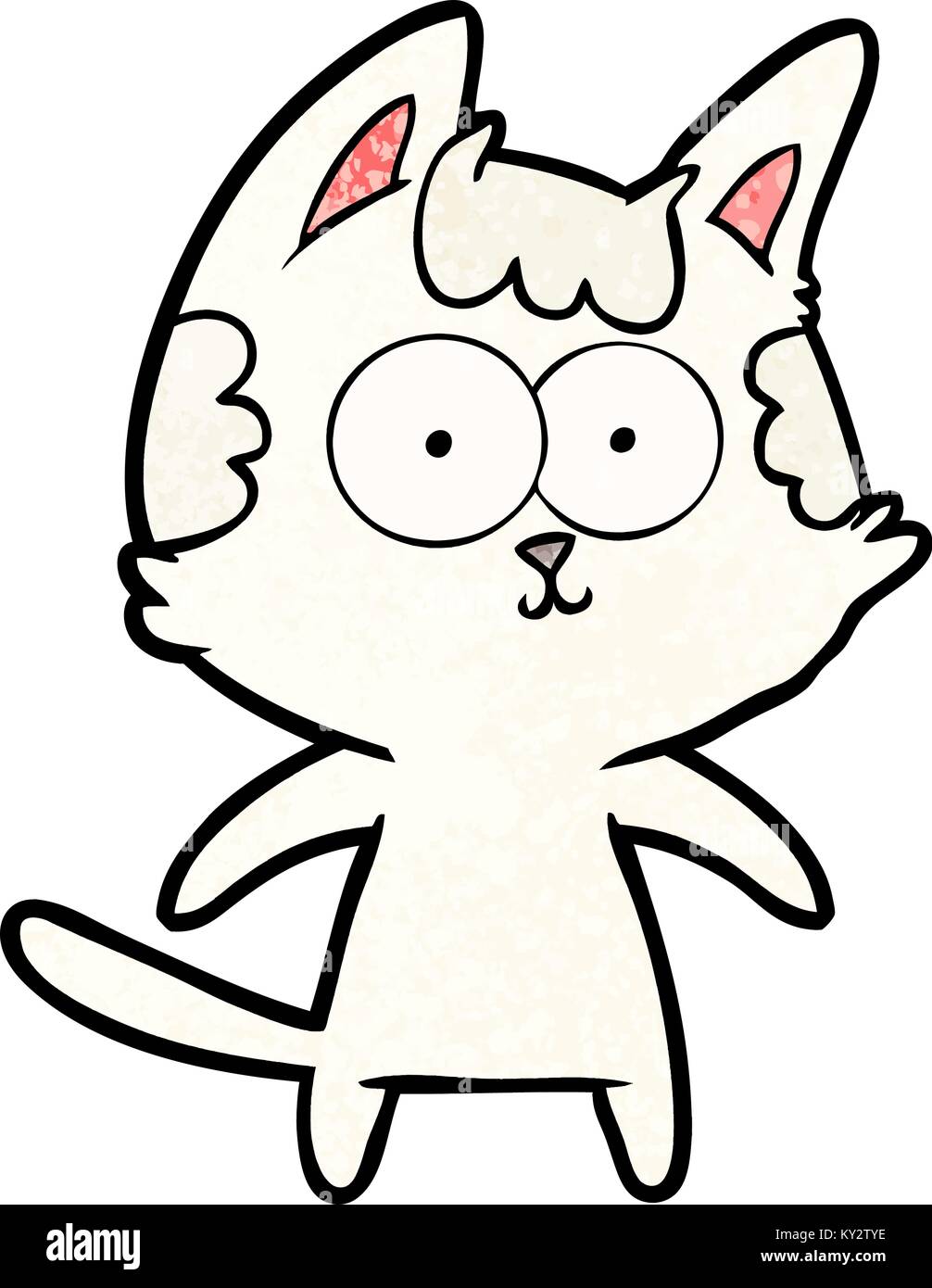 happy cartoon cat Stock Vector Image & Art - Alamy