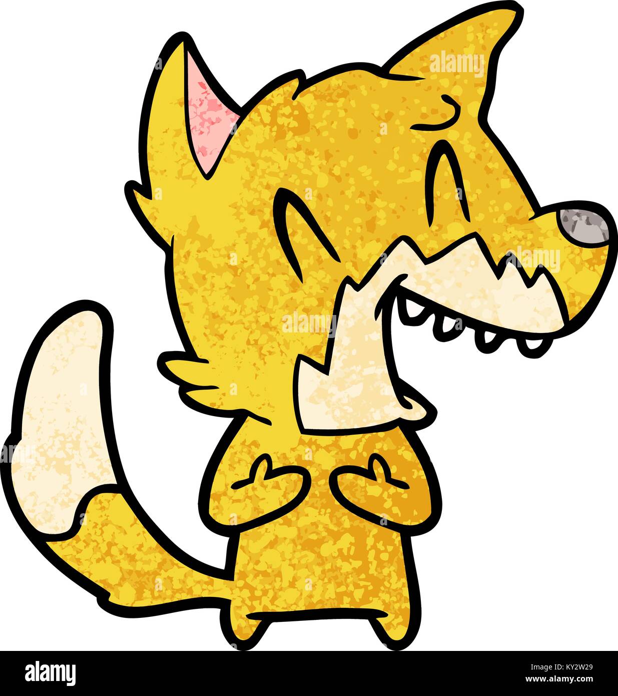 laughing fox cartoon Stock Vector Image & Art - Alamy