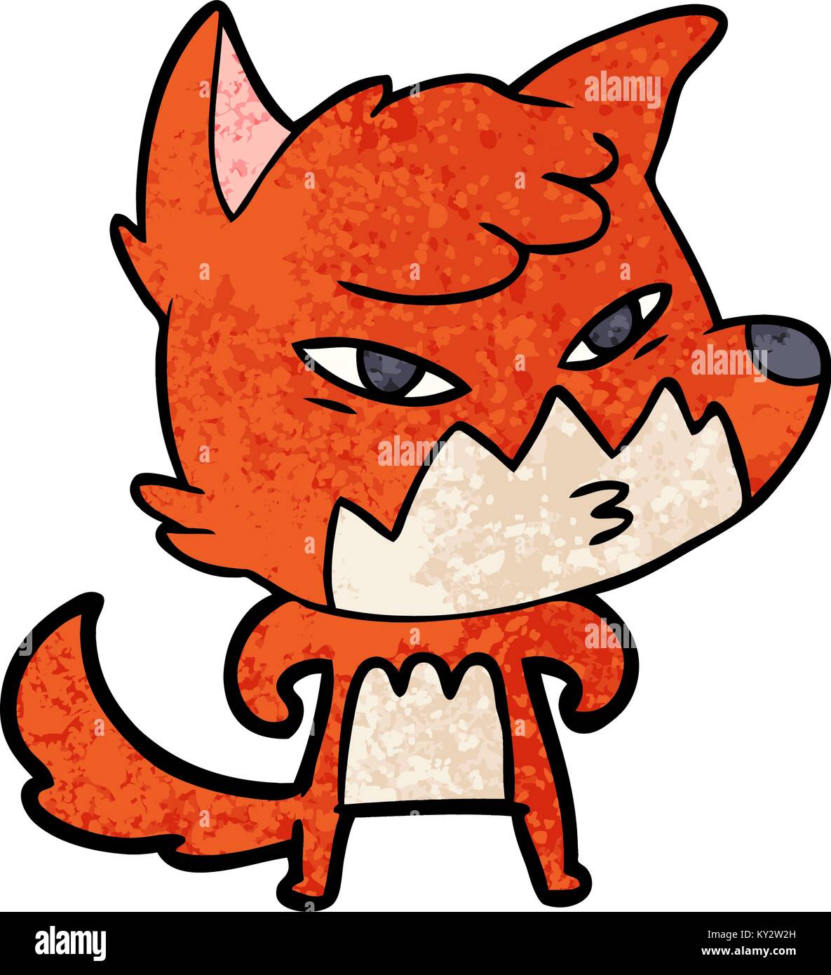 clever cartoon fox Stock Vector Image & Art - Alamy