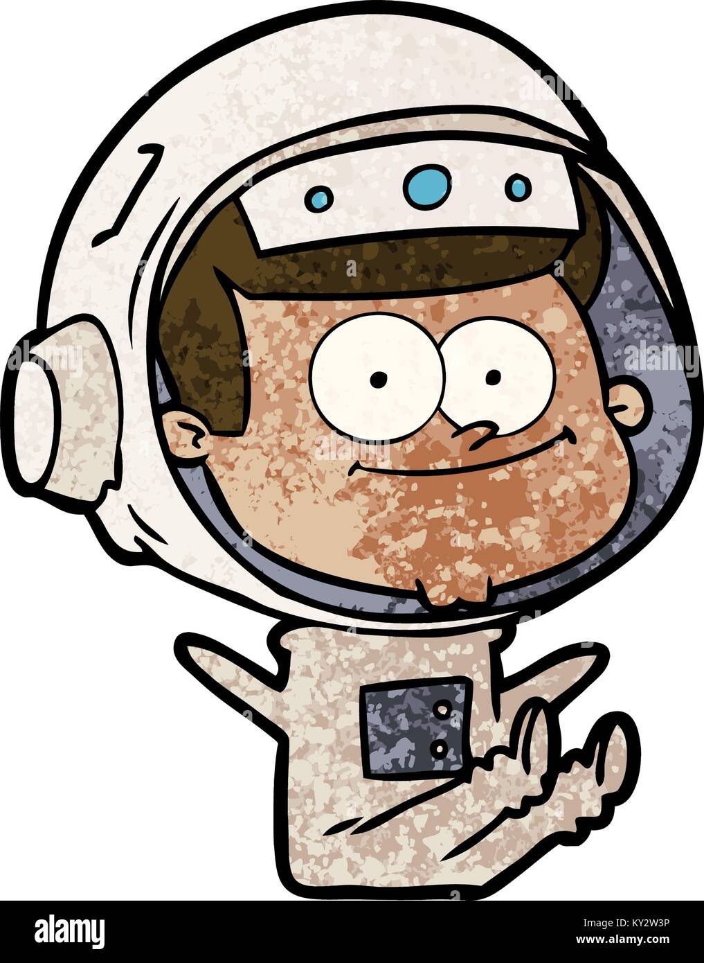 happy astronaut cartoon Stock Vector Image & Art - Alamy