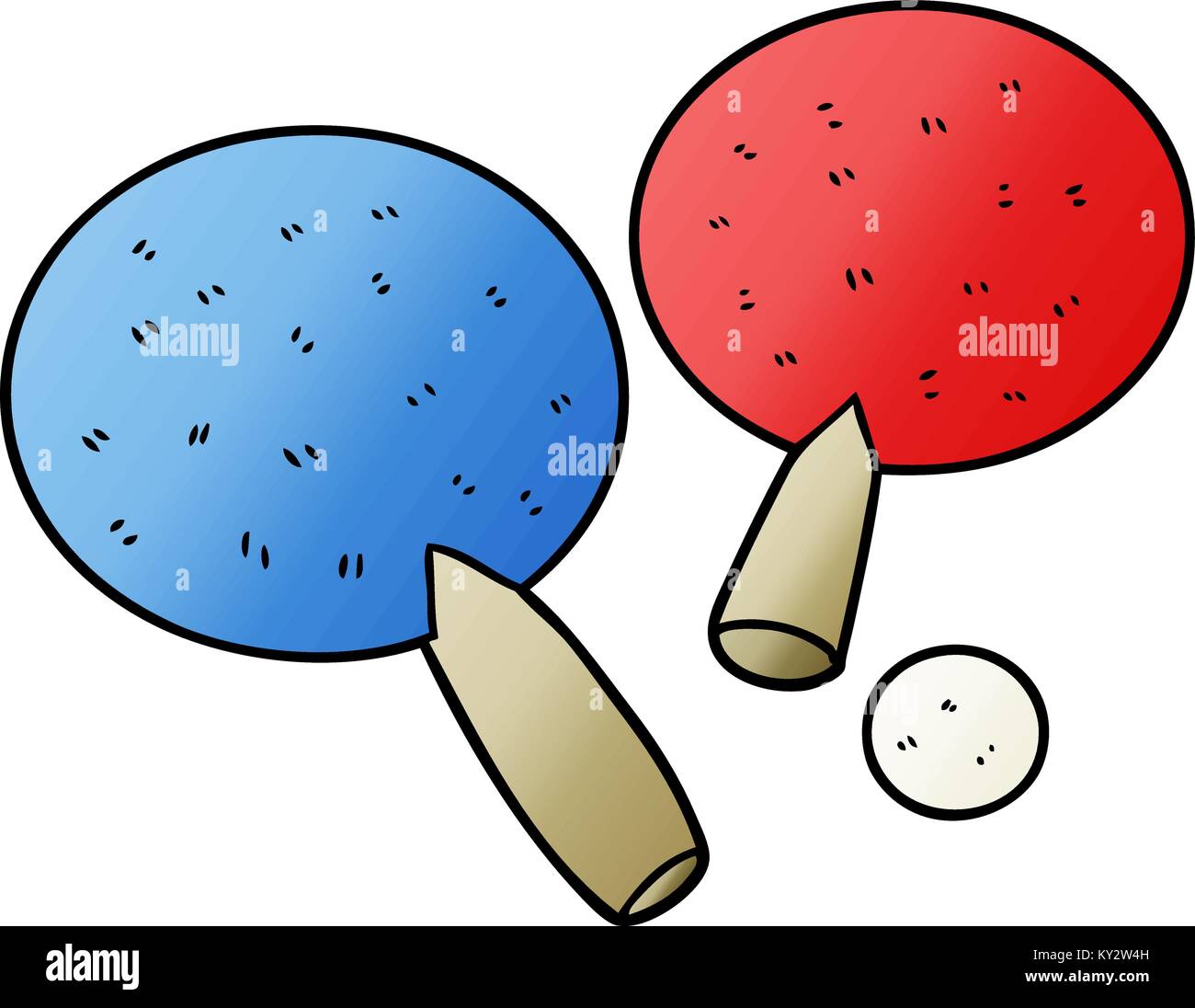 cartoon table tennis bats Stock Vector Image & Art - Alamy