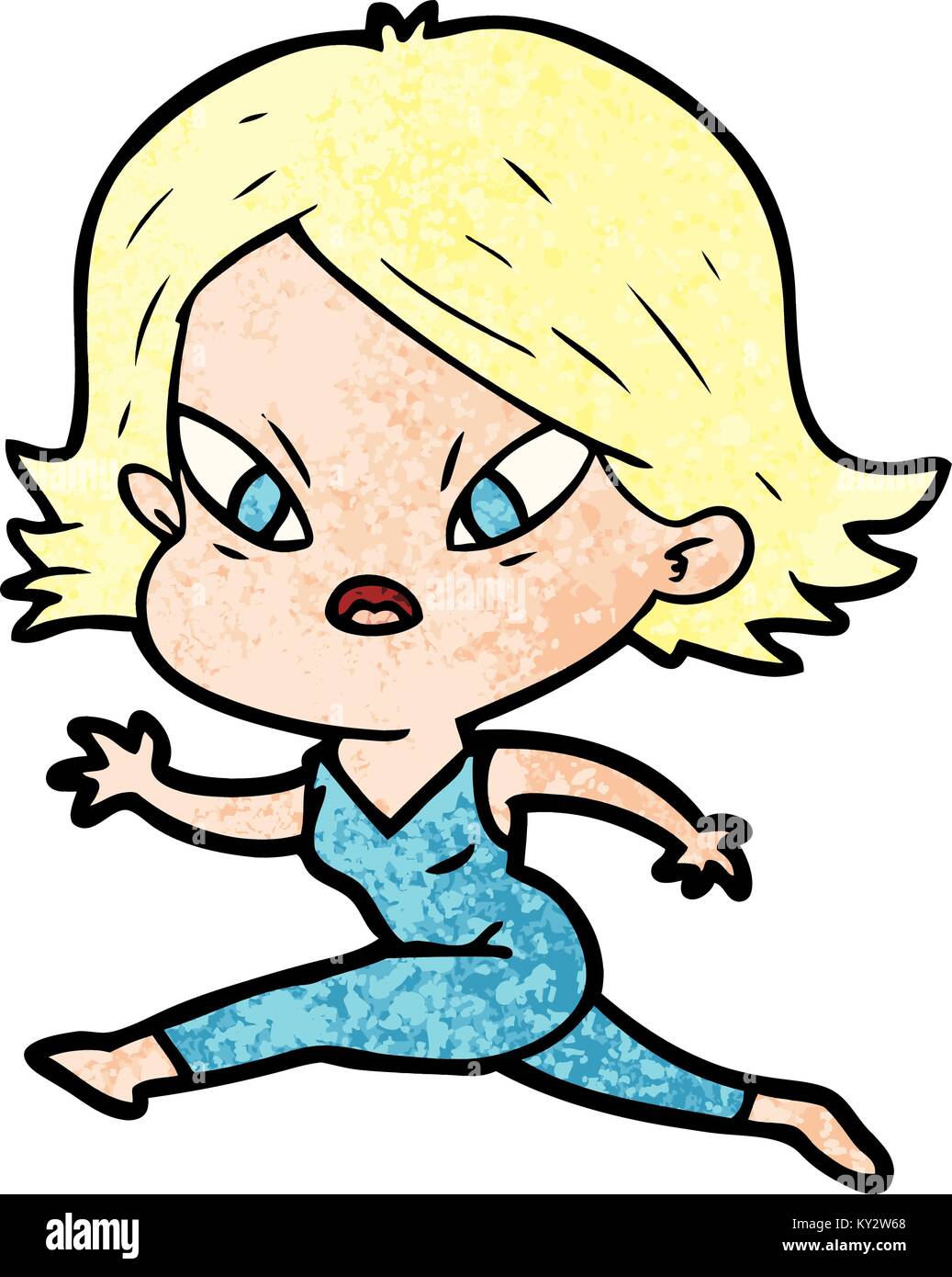 cartoon stressed woman Stock Vector Image & Art - Alamy
