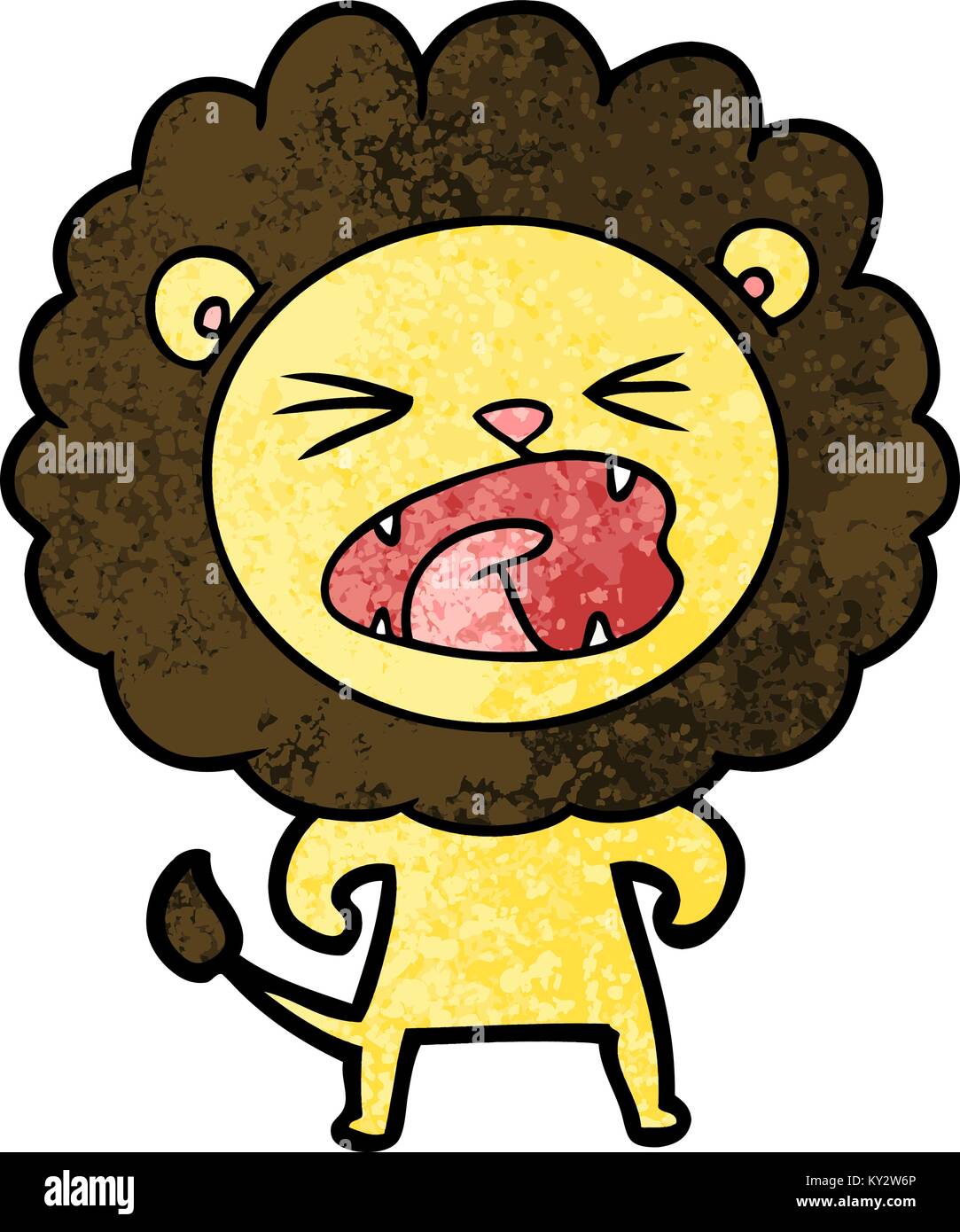 cartoon angry lion Stock Vector Image & Art - Alamy