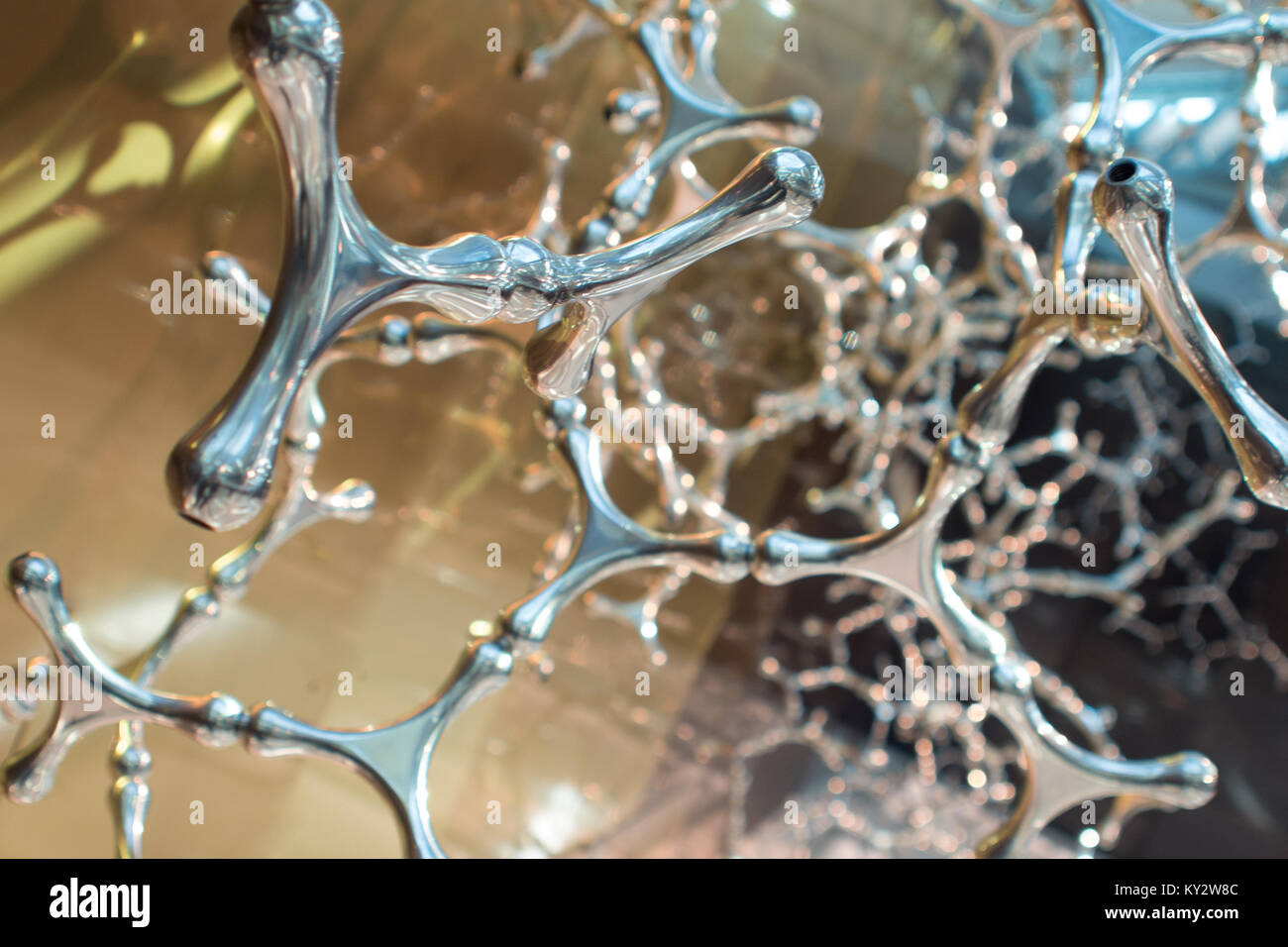 Abstract scientific background molecules on light background, Science ...