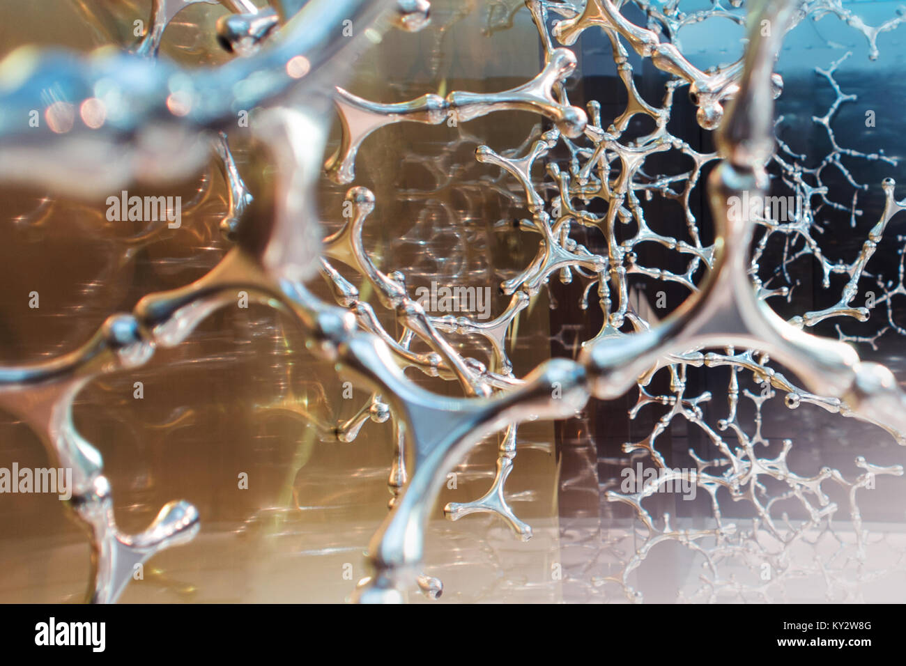 Abstract scientific background molecules on light background, Science ...