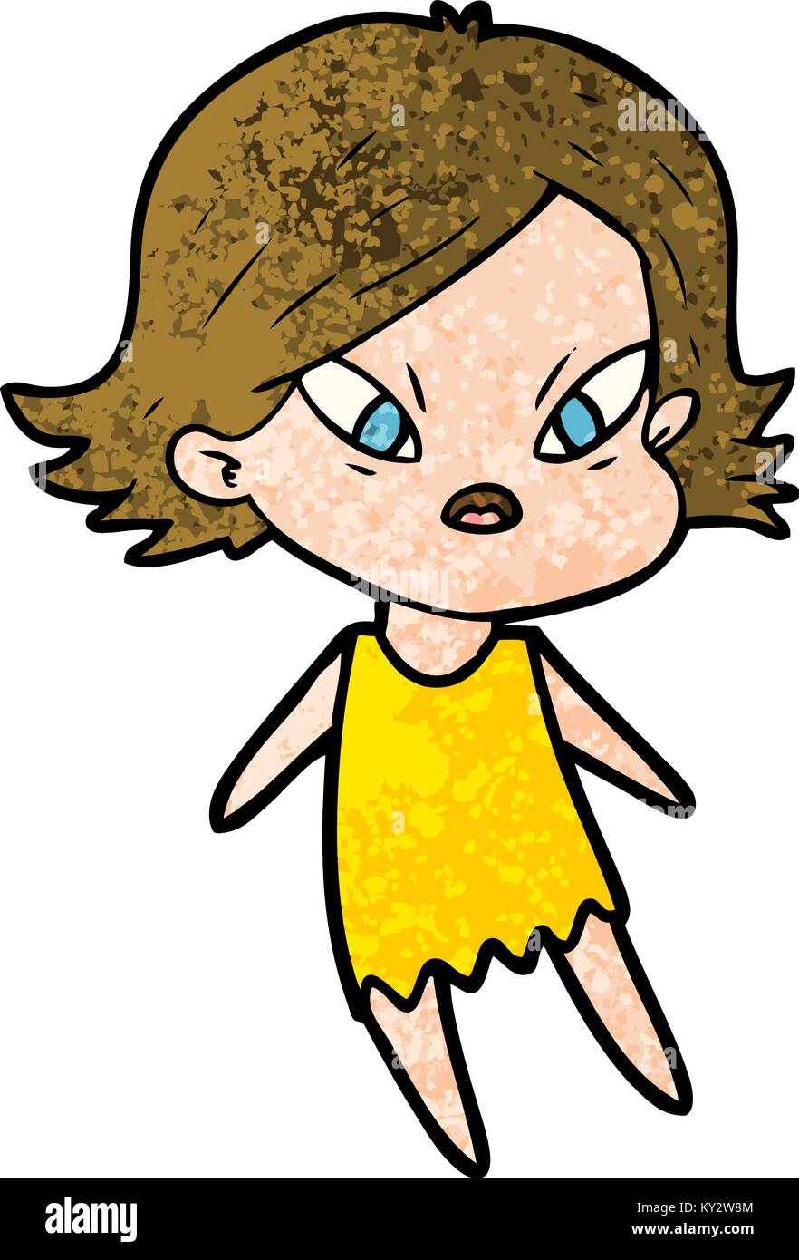 cartoon stressed woman Stock Vector Image & Art - Alamy