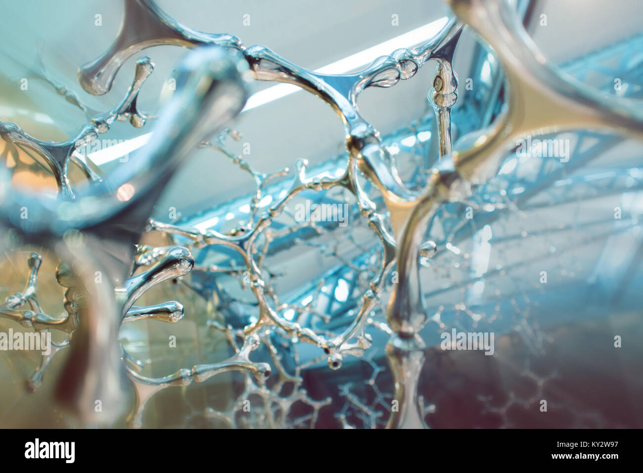 Abstract scientific background molecules on light background, Science ...
