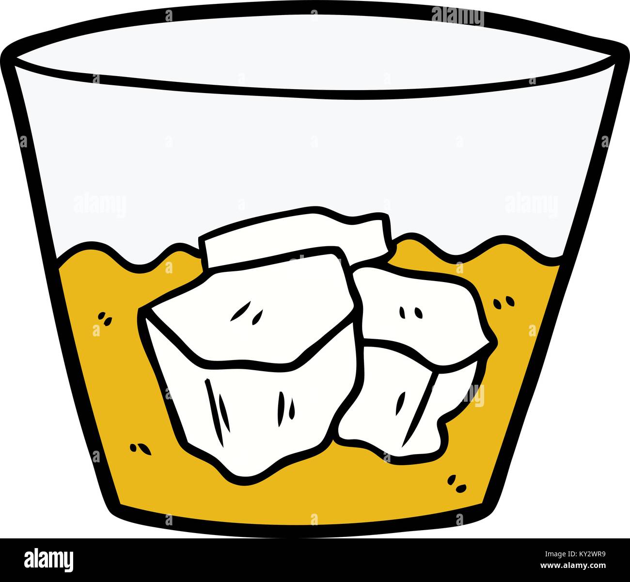 cartoon whisky in glass Stock Vector Image & Art - Alamy