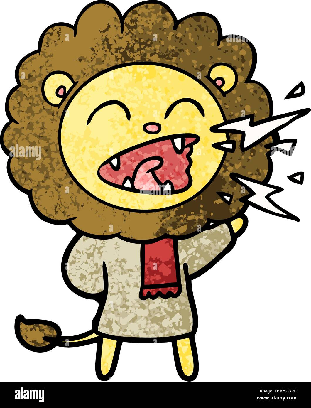 cartoon roaring lion Stock Vector Image & Art - Alamy