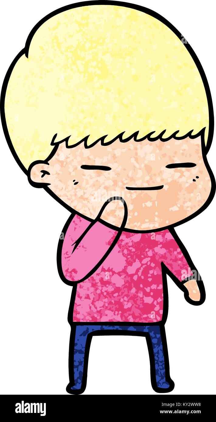 cartoon smug boy Stock Vector Image & Art - Alamy