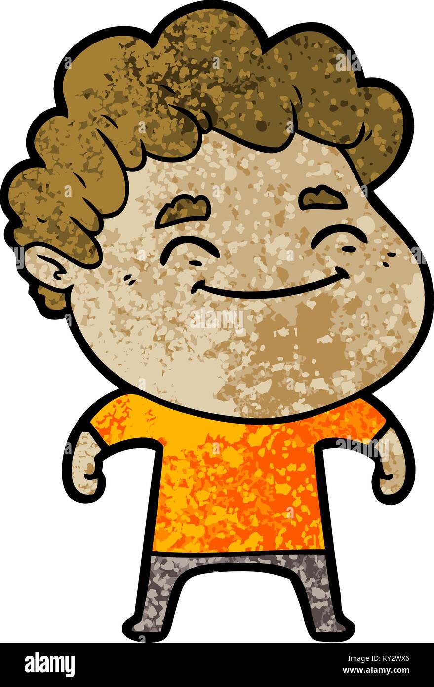 cartoon friendly man Stock Vector Image & Art - Alamy
