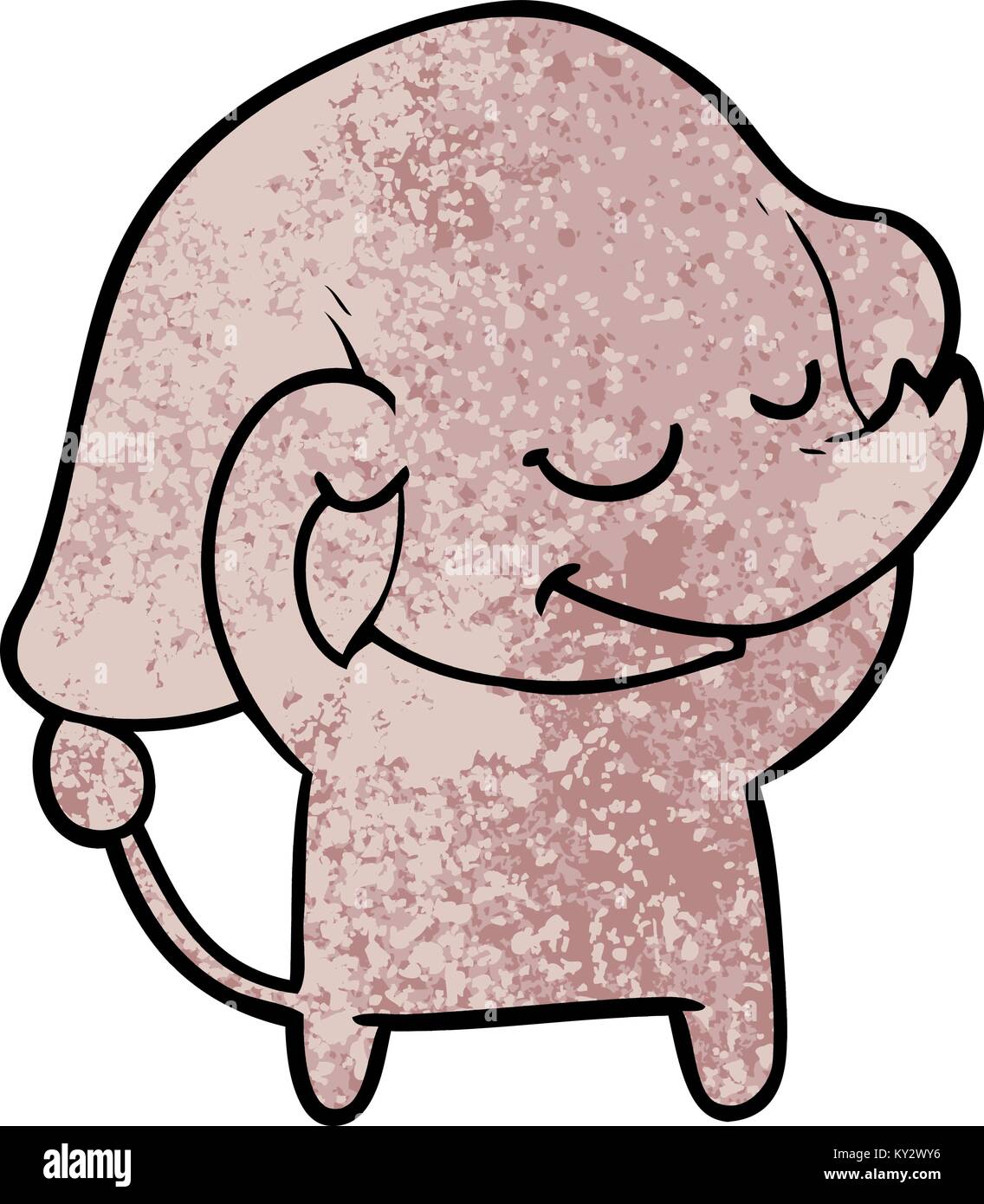 cartoon smiling elephant Stock Vector Image & Art - Alamy