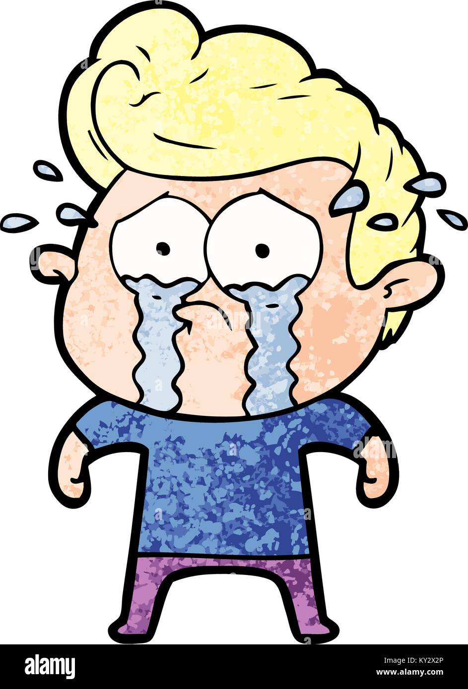 cartoon crying man Stock Vector Image & Art - Alamy