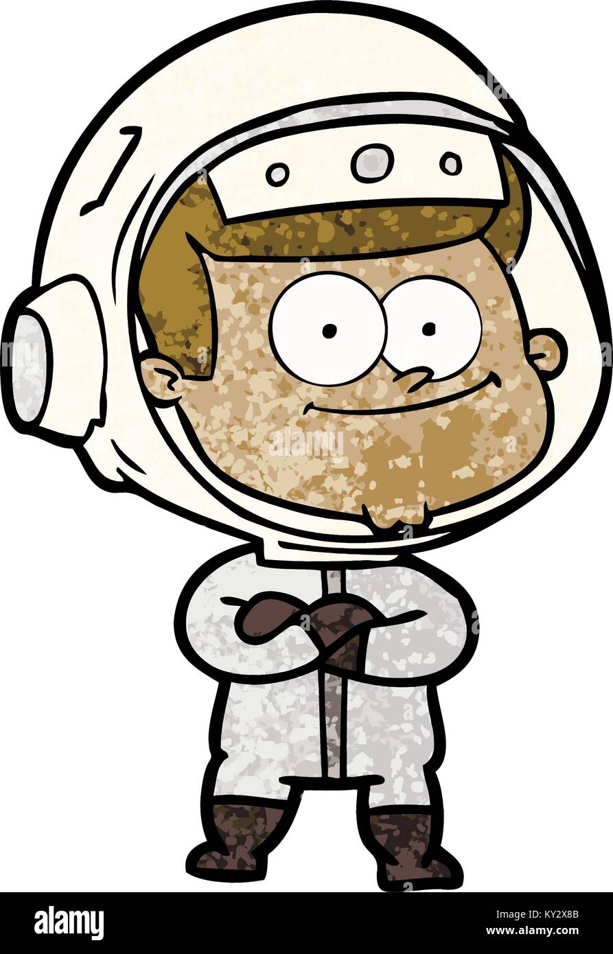 happy astronaut cartoon Stock Vector Image & Art - Alamy