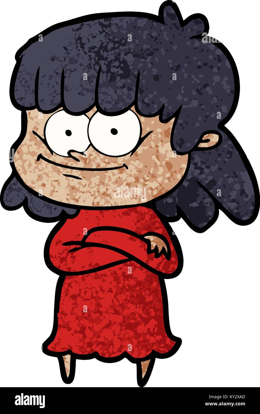 cartoon smiling woman Stock Vector Image & Art - Alamy